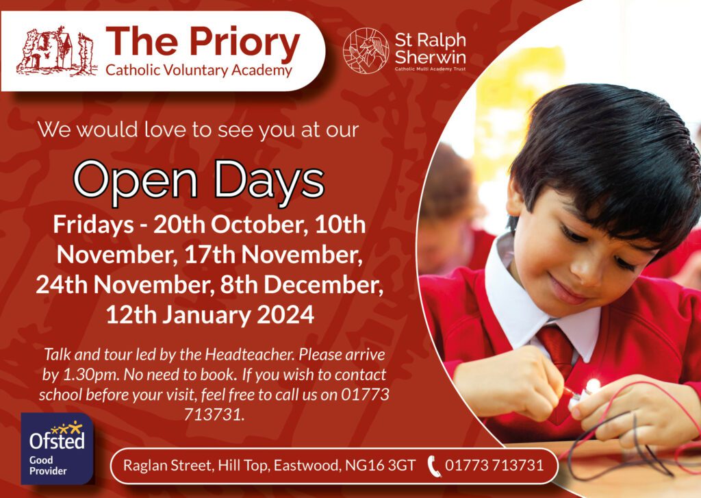 Admissions - The Priory Catholic Voluntary Academy